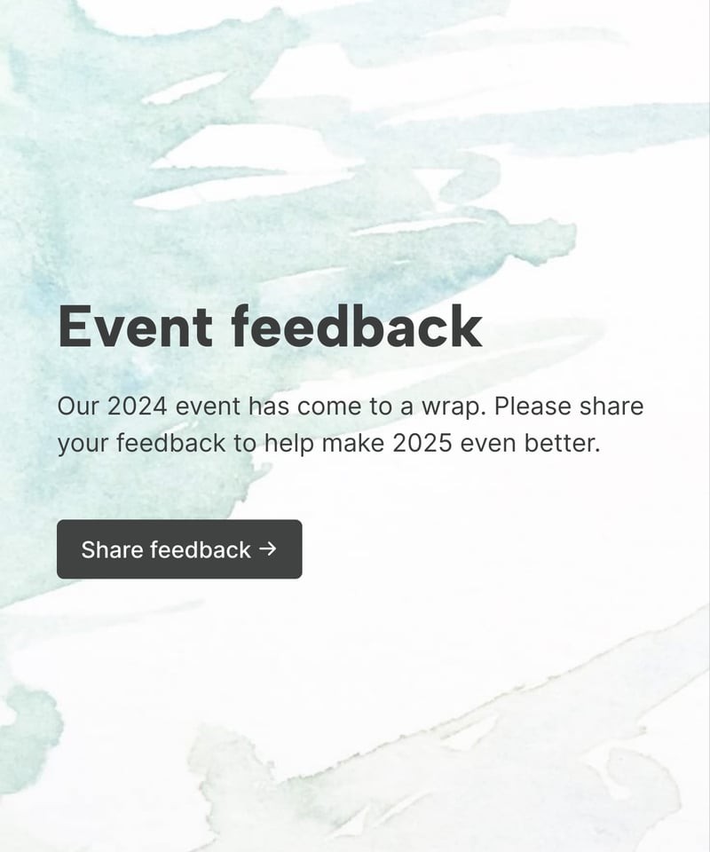 Event Feedback Form Template